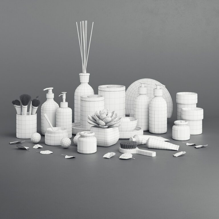 Ola Bathroom Set (108395) 3D model - Download 3D model Ola Bathroom Set ...