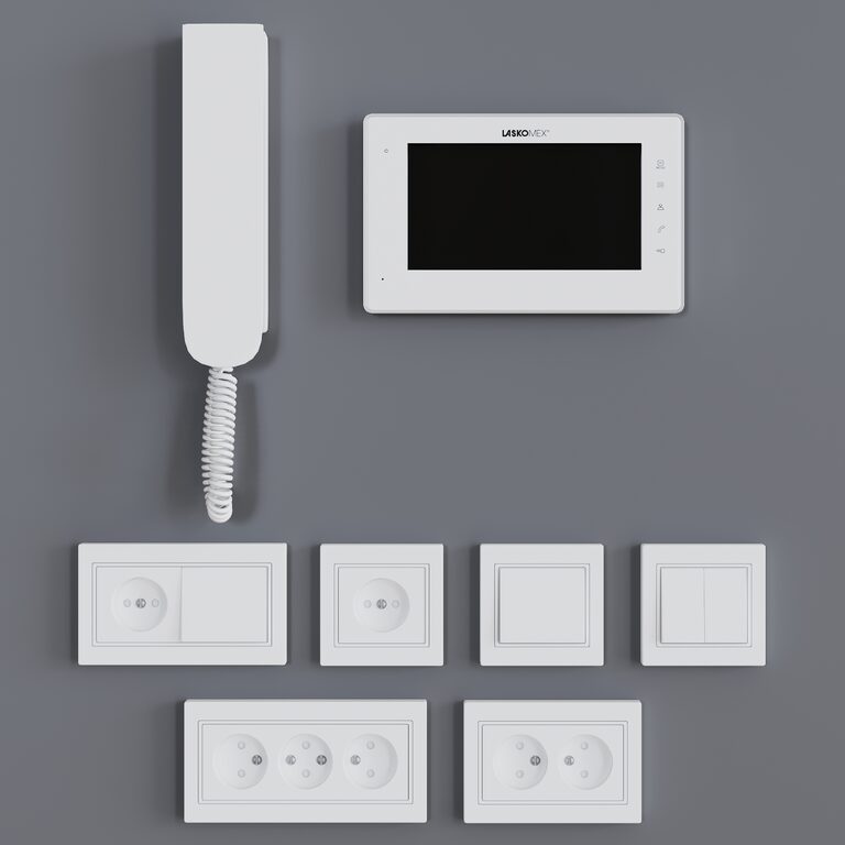 Video intercom Laskomex (108699) 3D model - Download 3D model Video ...