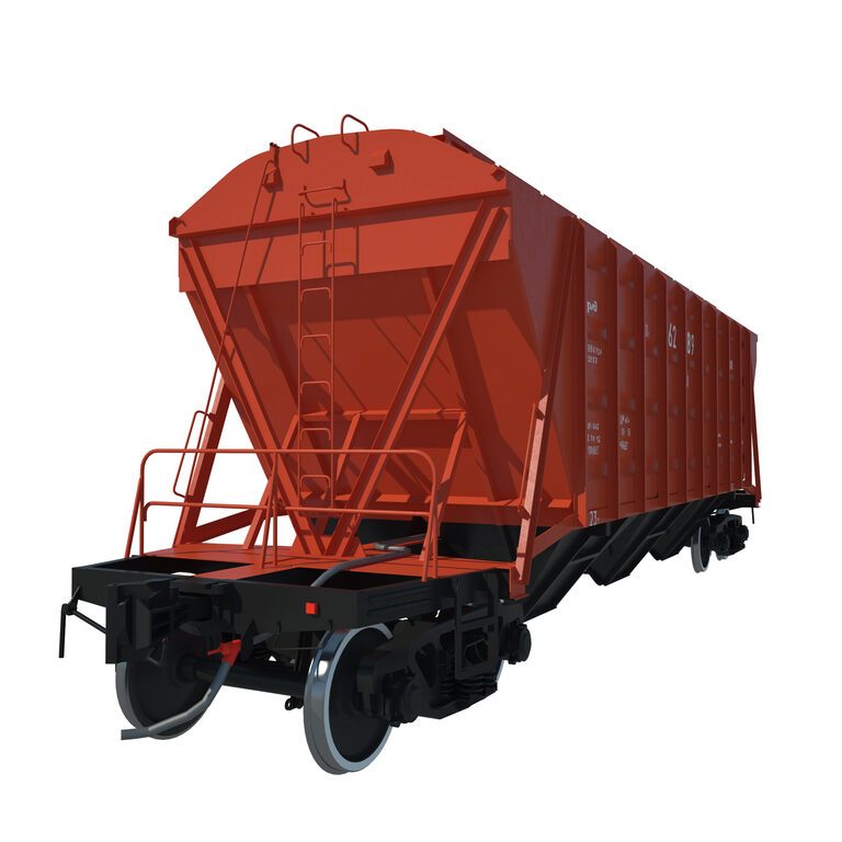 Hopper Wagon Grain Carrier 19-752 (109359) 3D model - Download 3D model ...