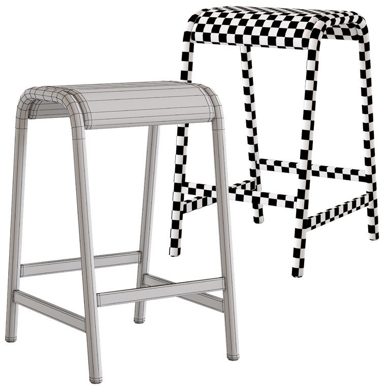 Globewest Natadora Aha Barstool (116568) 3D model - Download 3D model ...