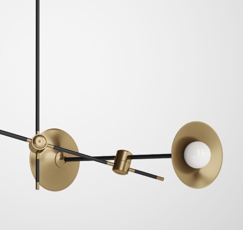 Skew Copper Lamp Hanging Lamp (116697) 3D model - Download 3D model ...