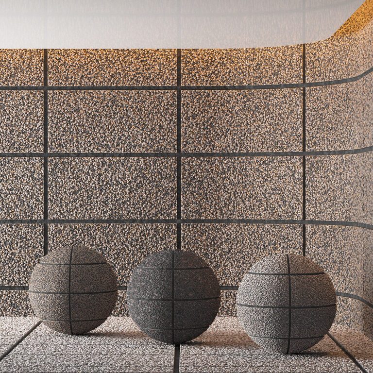 Hemase Mat 03 | Exposed Aggregate Concrete | 3 Colors (116785) 3D model ...