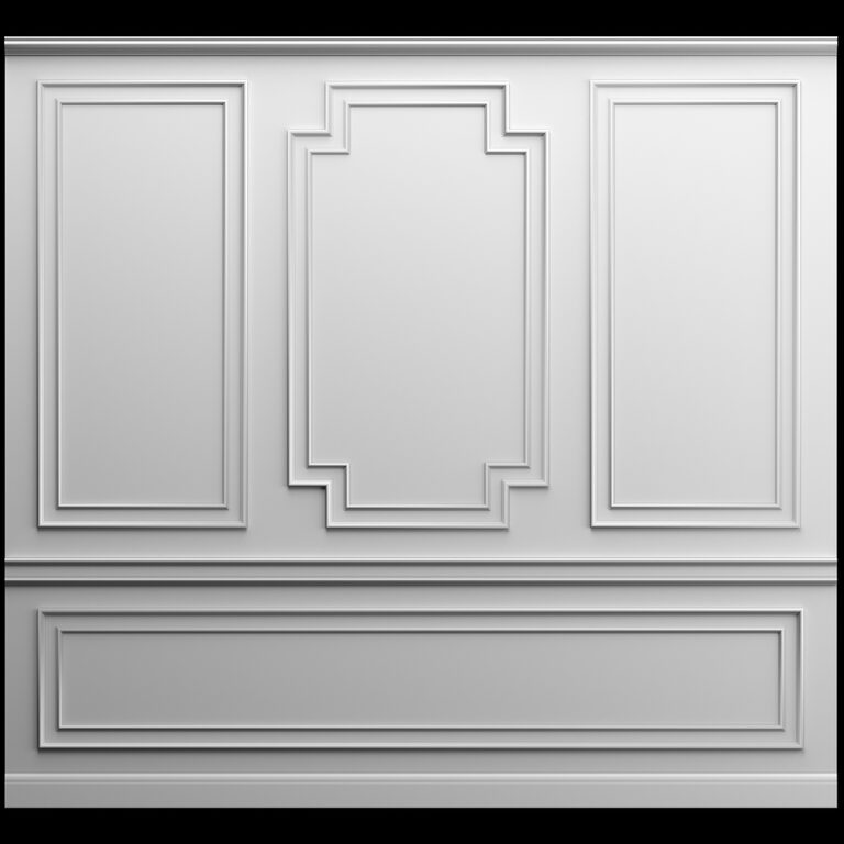 Wall panel gypsum stucco (116821) 3D model - Download 3D model Wall ...