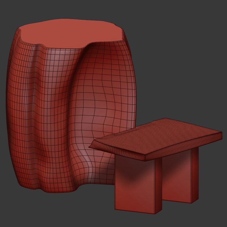 Slab wood coffee tables (117800) 3D model - Download 3D model Slab wood ...