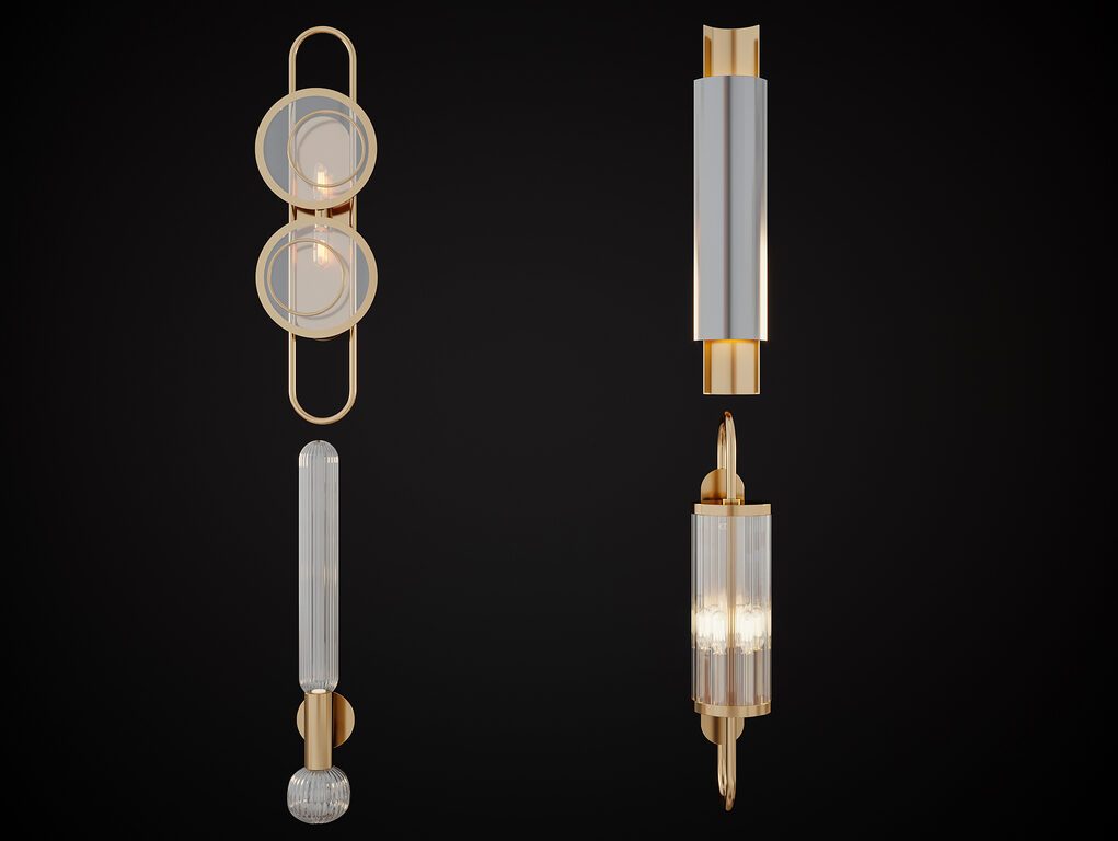 Modern Wall lamp (117952) 3D model - Download 3D model Modern Wall lamp ...