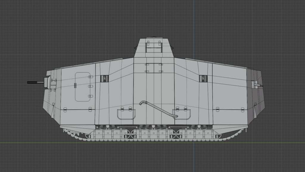 A7V Tank (119162) 3D model - Download 3D model A7V Tank (119162 ...