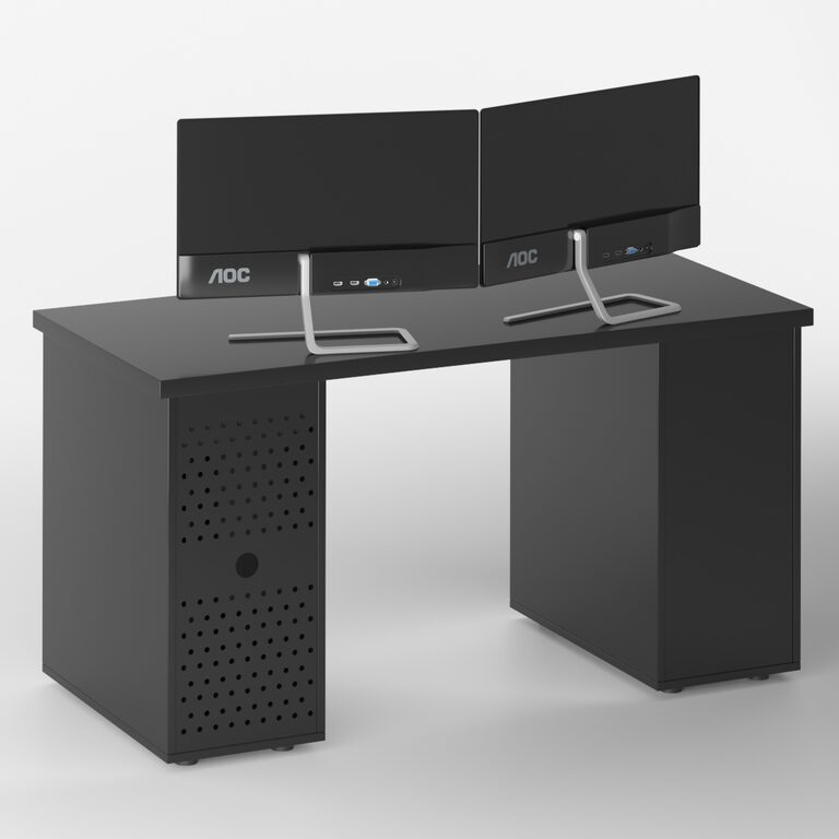 Computer desk (119336) 3D model - Download 3D model Computer desk ...