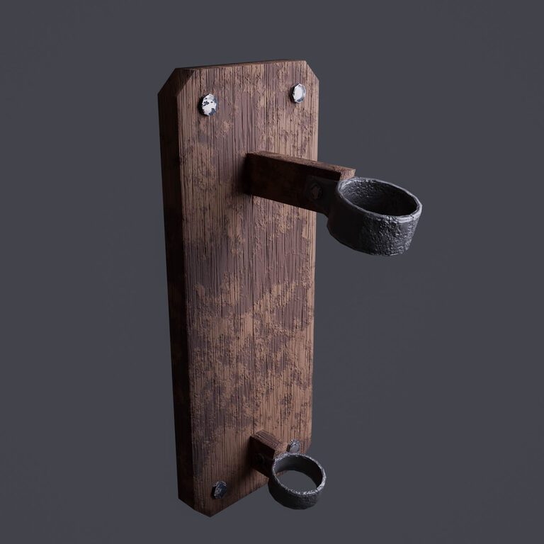 Wall torch (119422) 3D model - Download 3D model Wall torch (119422 ...