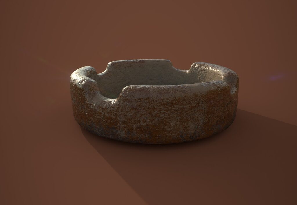 Old ashtray (119661) 3D model - Download 3D model Old ashtray (119661 ...