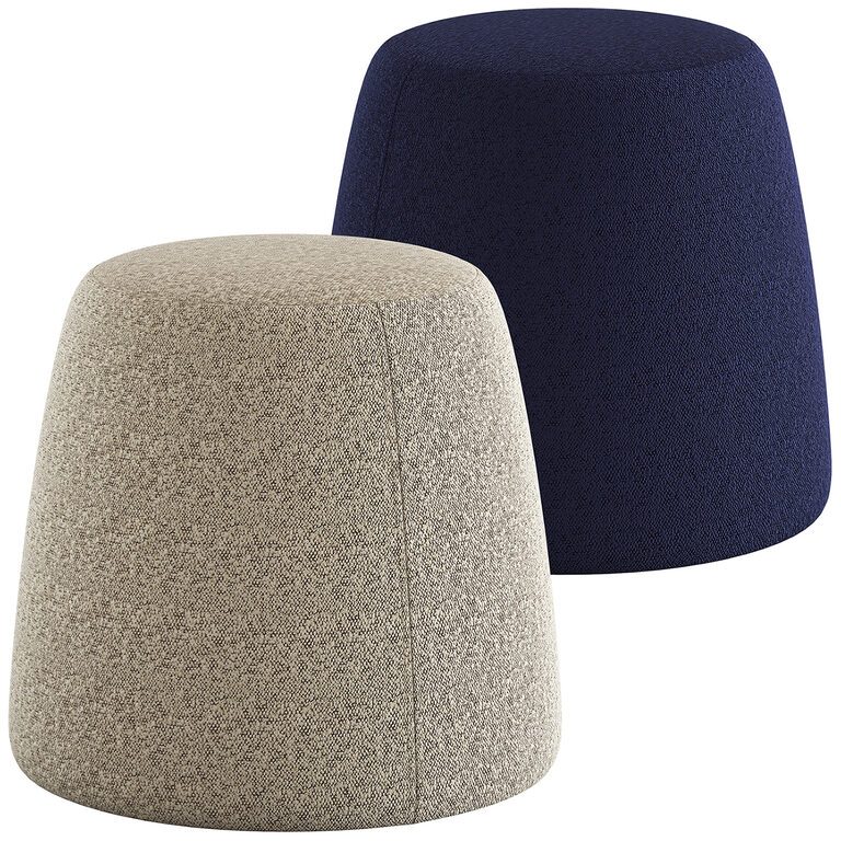 Globewest Felix Pebble Pouf (119729) 3D model - Download 3D model ...