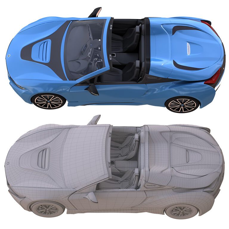 Bmw i8 roadster (119951) 3D model - Download 3D model Bmw i8 roadster ...
