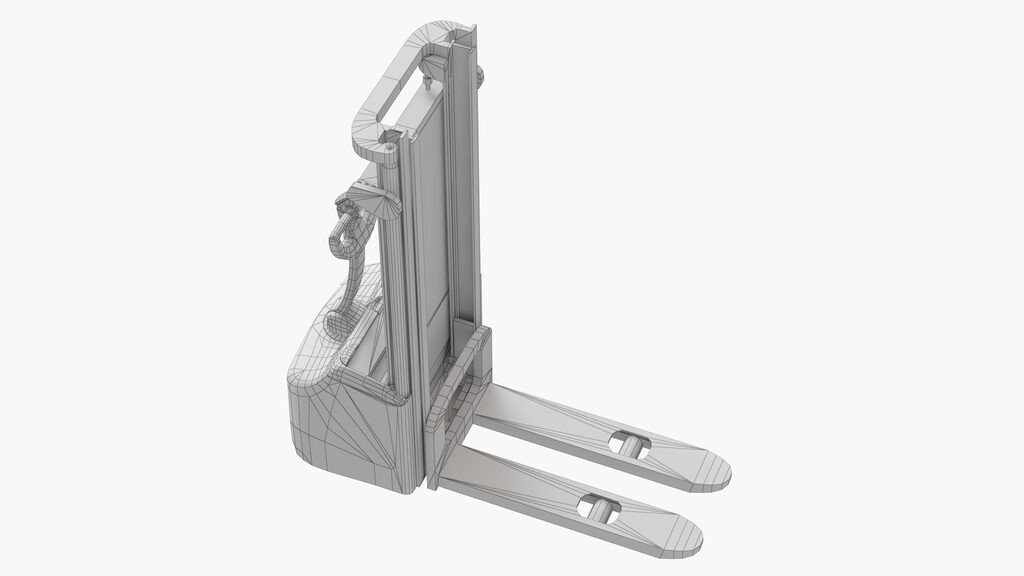Forklift Crown 3000 warehouse loader (119996) 3D model - Download 3D ...