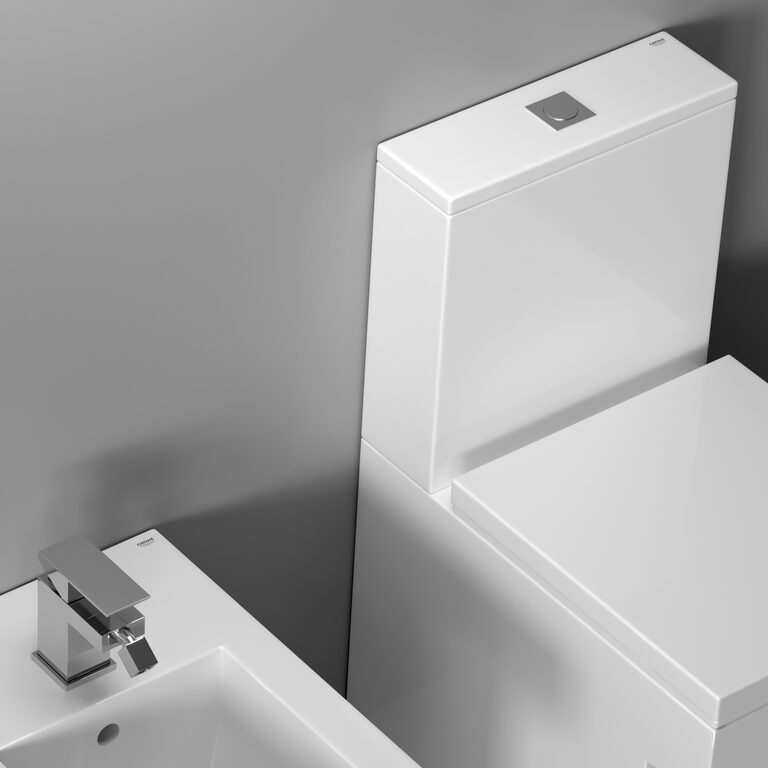 GROHE Cube toilet and bidet (120015) 3D model - Download 3D model GROHE ...