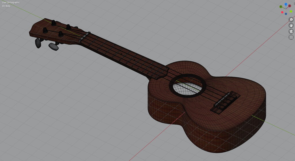 Guitar Ukulele (121185) 3D model - Download 3D model Guitar Ukulele ...