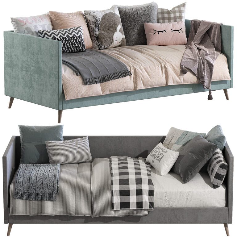 Addison Daybed (121197) 3D model - Download 3D model Addison Daybed ...
