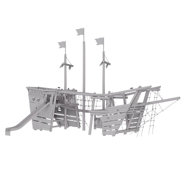 KOMPAN PIRATE SHIP - LARGE (122350) 3D model - Download 3D model KOMPAN ...