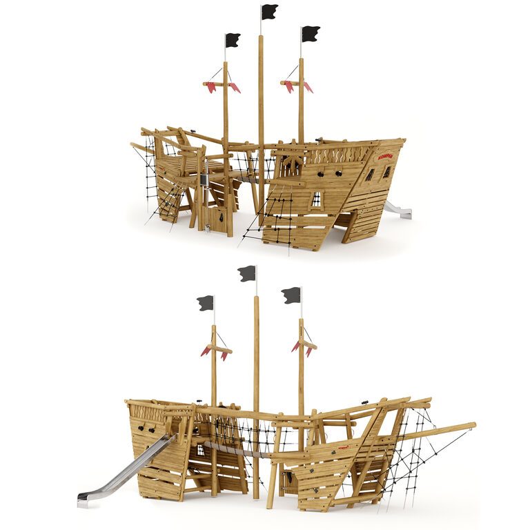 KOMPAN PIRATE SHIP - LARGE (122350) 3D model - Download 3D model KOMPAN ...