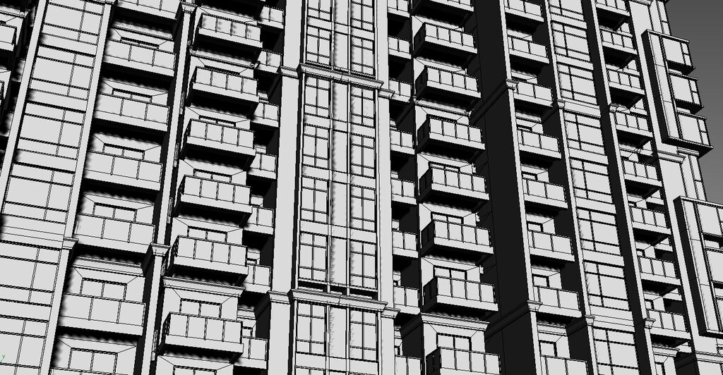 Apartment building (122528) 3D model - Download 3D model Apartment ...
