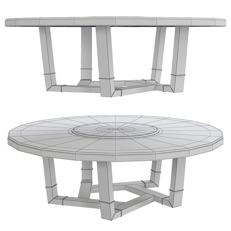 Elledue PENELOPE DINING TABLE (122693) 3D model - Download 3D model ...