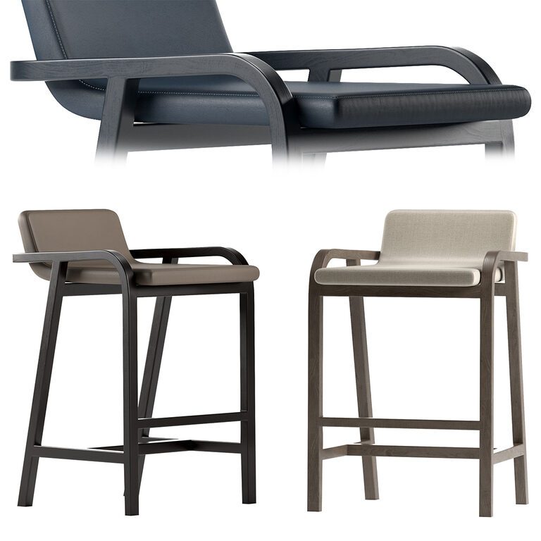 Fulgens BAR CHAIR (122709) 3D model - Download 3D model Fulgens BAR ...