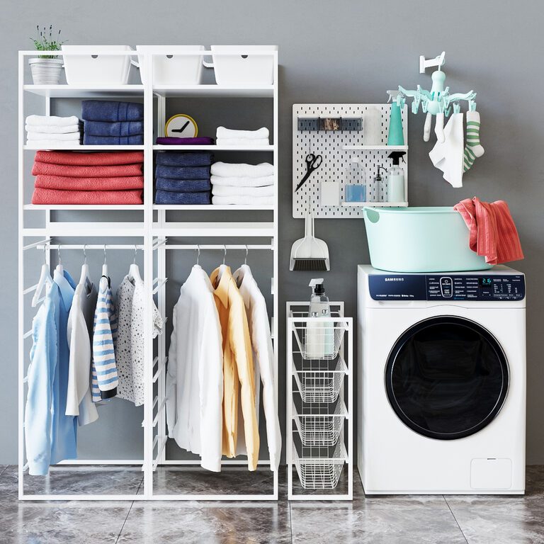 IKEA JONAXEL washing machine laundry (122868) 3D model - Download 3D ...