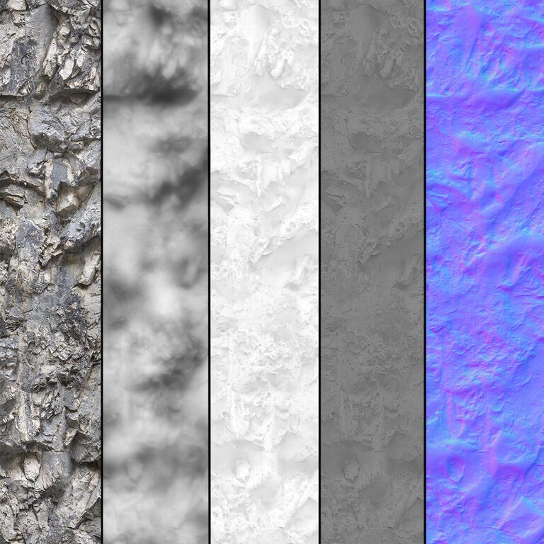 Stone Cliff Wall №9 (123550) 3D model - Download 3D model Stone Cliff ...