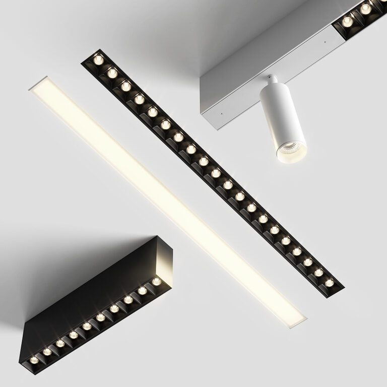 AQForm Rafter System track and ceiling light collection (123622) 3D ...
