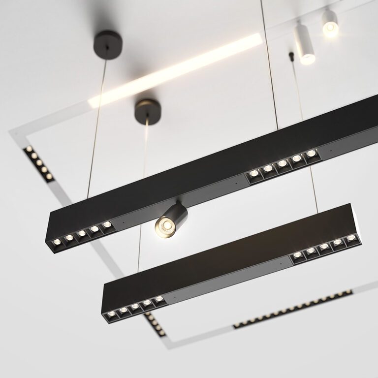 AQForm Rafter System track and ceiling light collection (123622) 3D ...