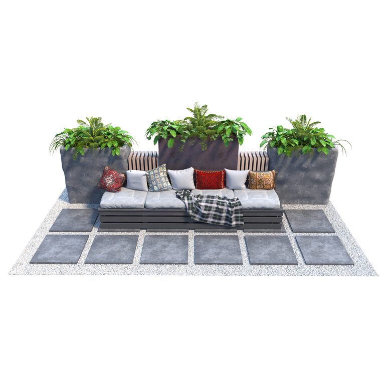 Lounge zone (123639) 3D model - Download 3D model Lounge zone (123639 ...