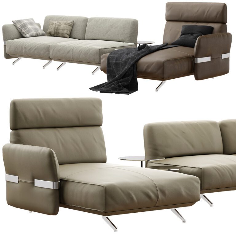 Pablo Natuzzi Sofa (123640) 3D model - Download 3D model Pablo Natuzzi ...