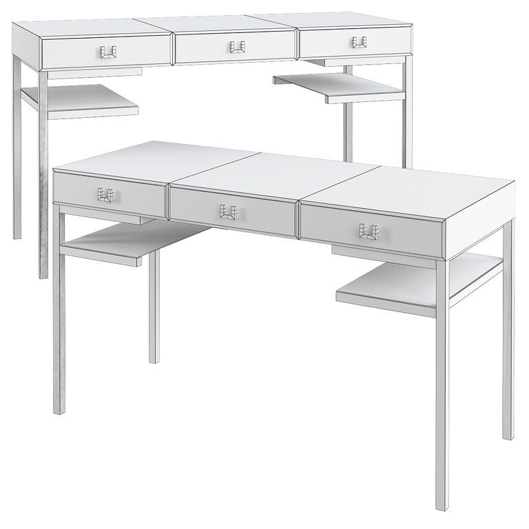 Neria Desk by Safavieh Couture 2 (124132) 3D model - Download 3D model ...