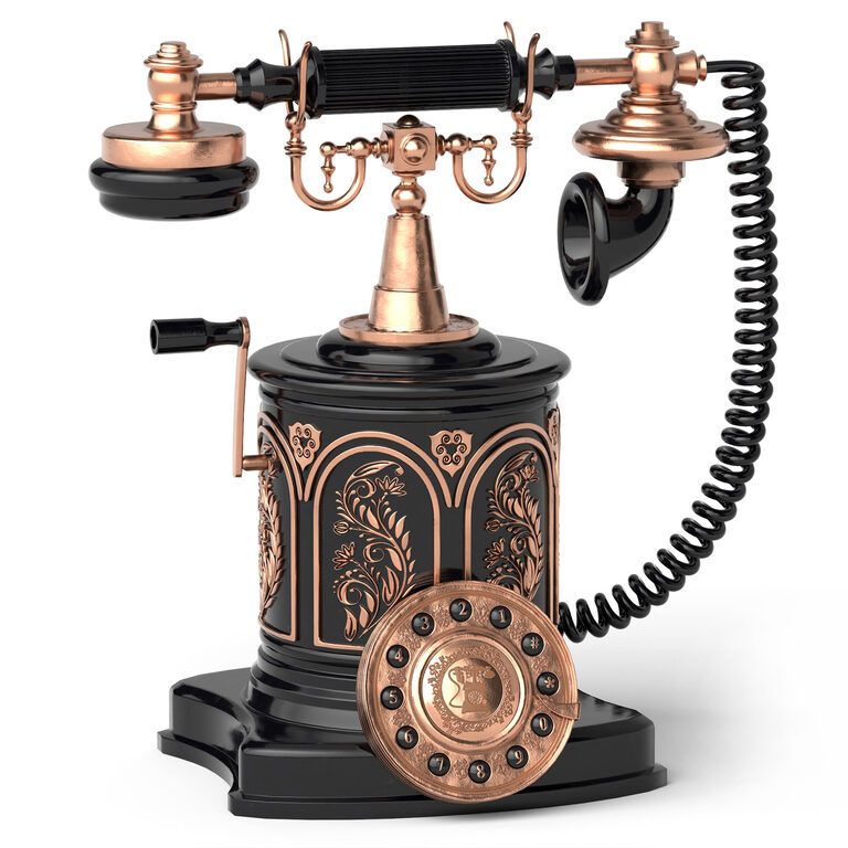 Phone Vintage Decorative Telephones Black (124222) 3D model - Download ...