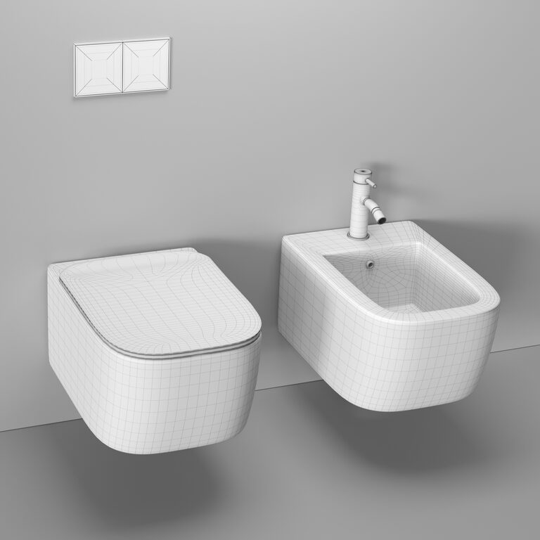 Black sanitary ware (124424) 3D model - Download 3D model Black ...