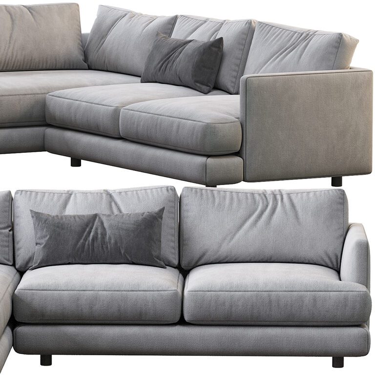 Haven 2-piece Terminal Sectional sofa (124430) 3D model - Download 3D ...