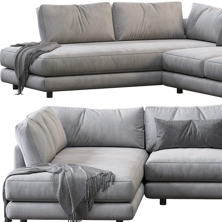 Haven 2-piece Terminal Sectional sofa (124430) 3D model - Download 3D ...