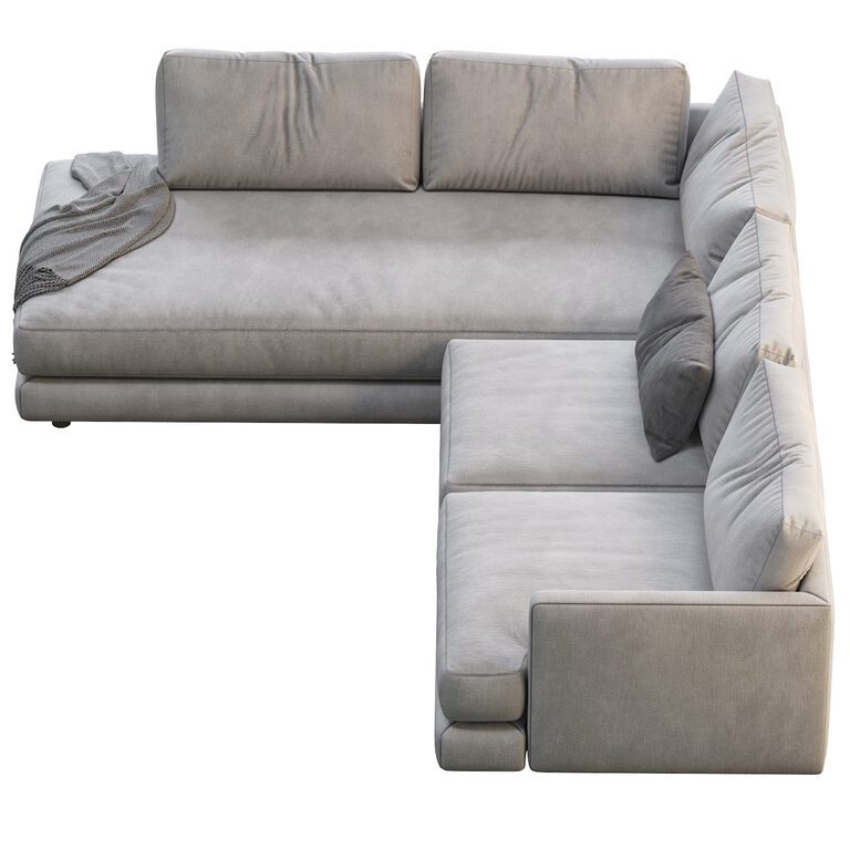 Haven 2-piece Terminal Sectional sofa (124430) 3D model - Download 3D ...