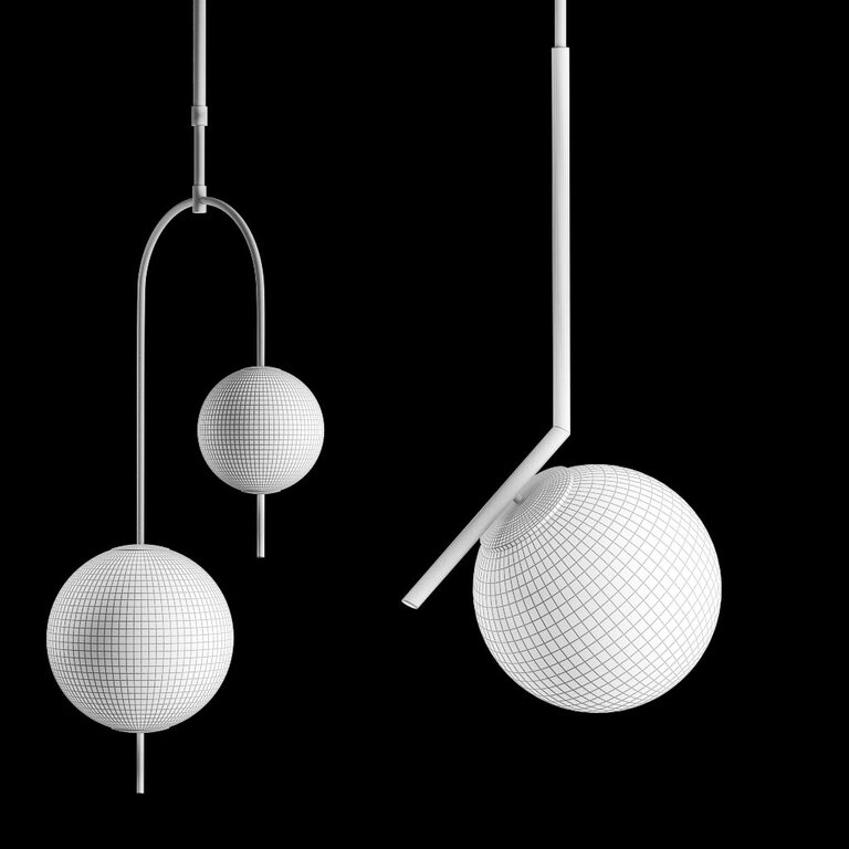 Balance beads libra Chandelier (124449) 3D model - Download 3D model ...
