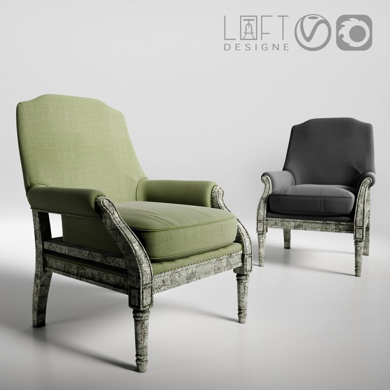 Armchair Loftdesigne model 155 (124509) 3D model - Download 3D model ...