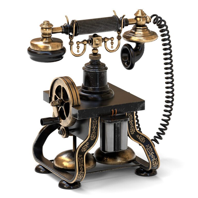 Antique Telephone Classic Rotating Dial Mechanical Ringtone Home Phone ...