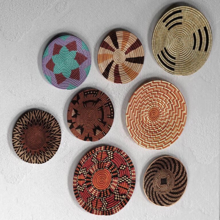 Wicker African wall baskets (124598) 3D model - Download 3D model ...