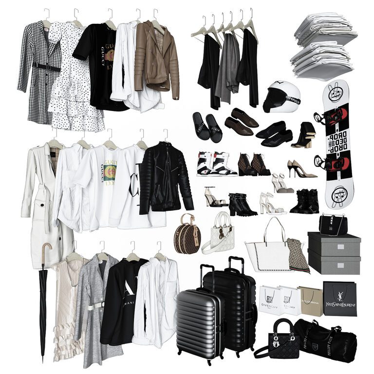 Closet stuffing (124651) 3D model - Download 3D model Closet stuffing ...