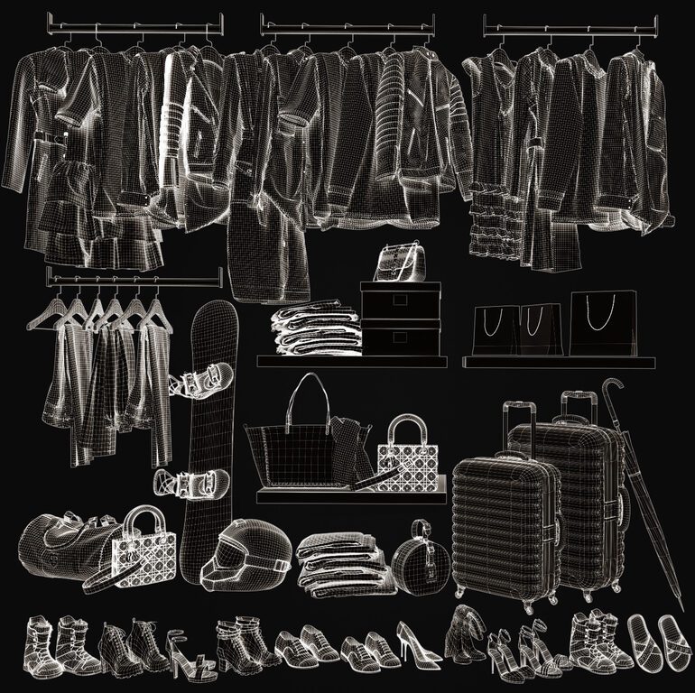 Closet stuffing (124651) 3D model - Download 3D model Closet stuffing ...
