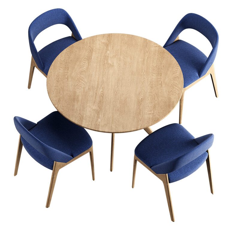 Clamp Chair Clark Table (124665) 3D model - Download 3D model Clamp ...