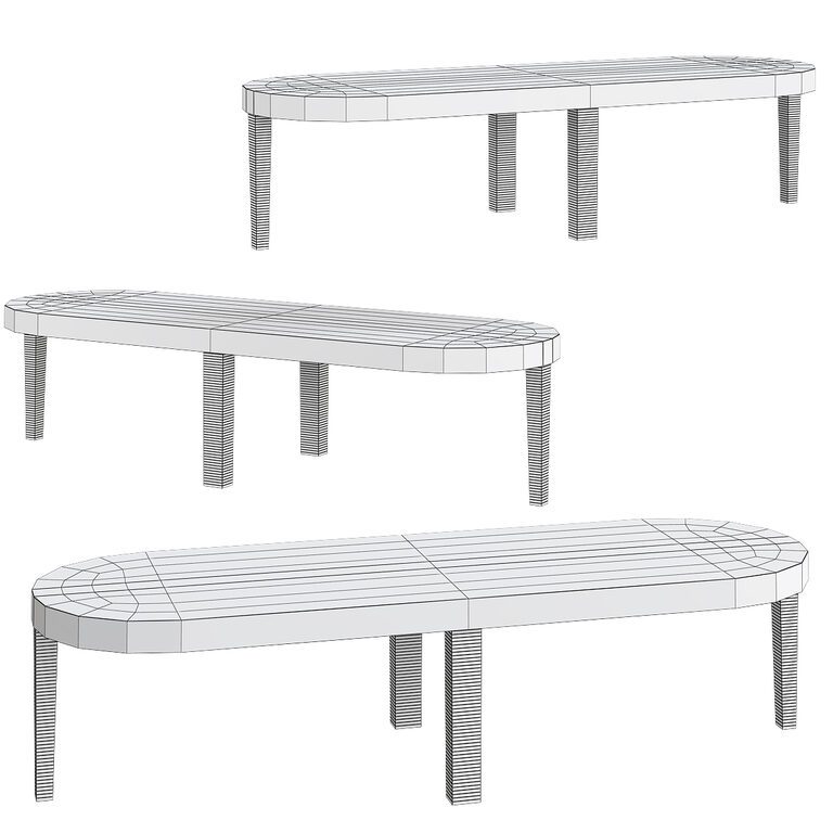 Colli Casa ROMA PERSONALITY TABLE (124707) 3D model - Download 3D model ...