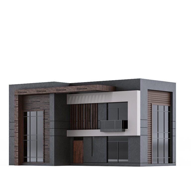 Modern home in a hi-tech way 2 (125050) 3D model - Download 3D model ...