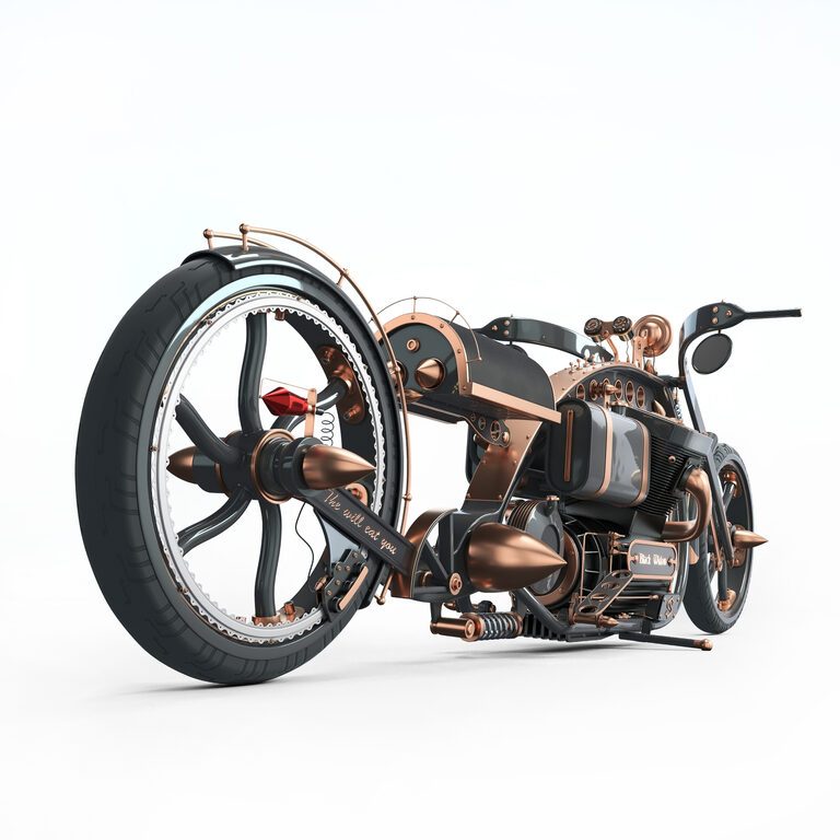 Steam punk bike (125189) 3D model - Download 3D model Steam punk bike ...