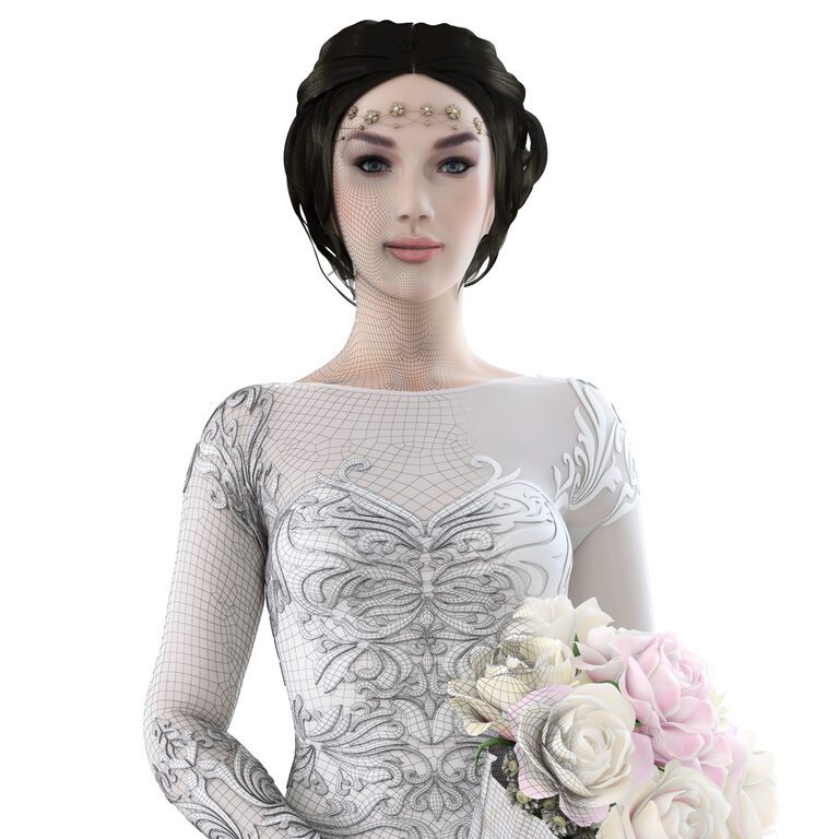 Bride (125205) 3D model - Download 3D model Bride (125205) | 125205 ...