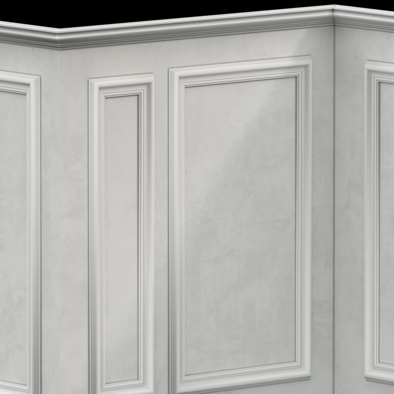 Wall panel gypsum stucco (125421) 3D model - Download 3D model Wall ...
