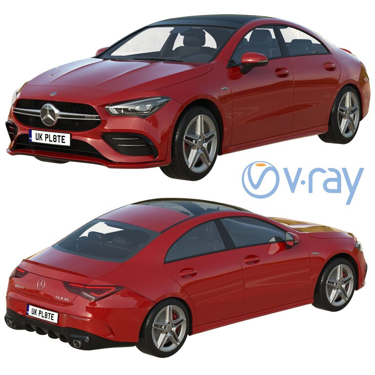Mercedes Benz CLA 35 AMG 2020 (125742) 3D model - Download 3D model ...