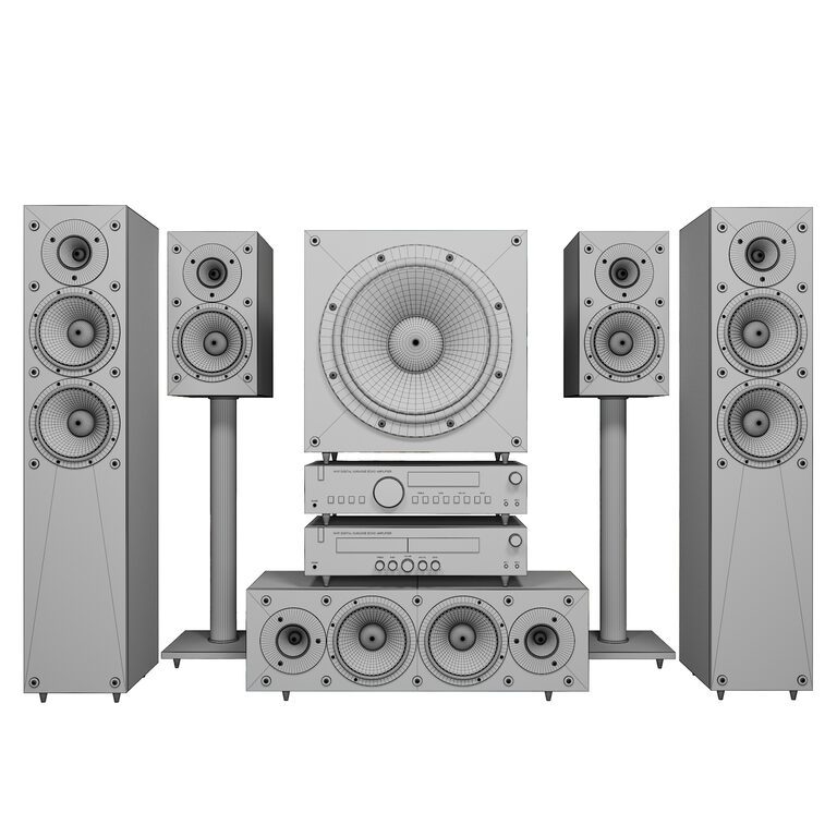Acoustic system (126606) 3D model - Download 3D model Acoustic system ...